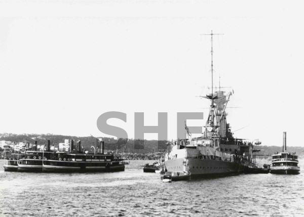 003 Lady Carrington with HMS Hood 12 April 1924